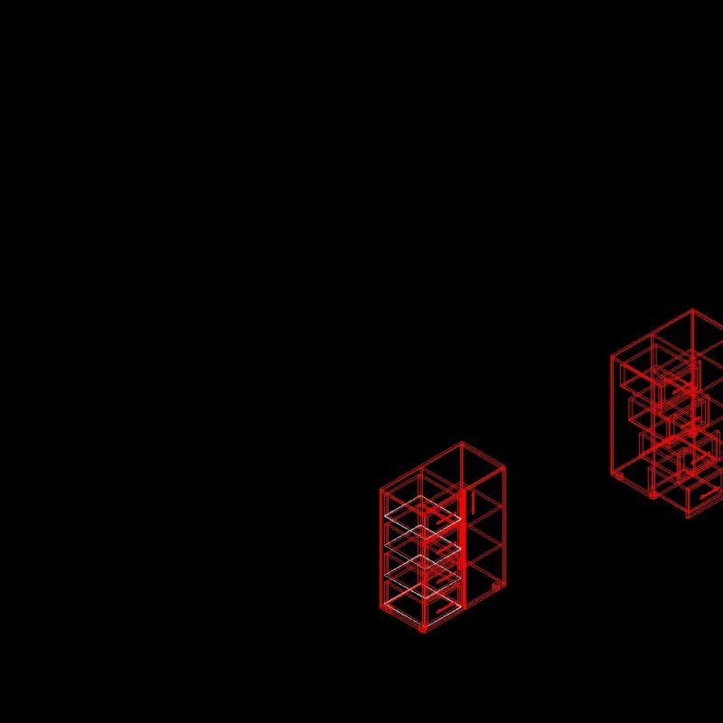 Chipboard Drawer 3D DWG Model for AutoCAD • Designs CAD