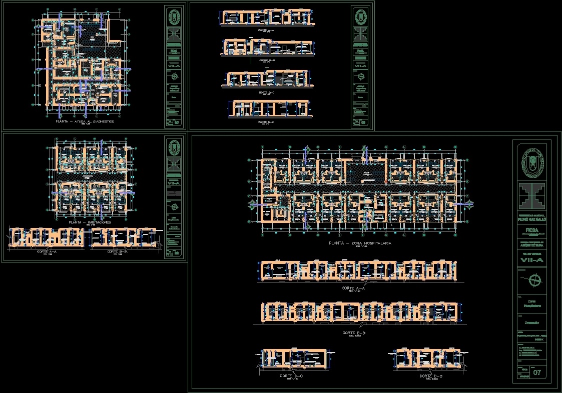 Clinical Physycal Rehabilitation Developing Unites DWG Block for ...