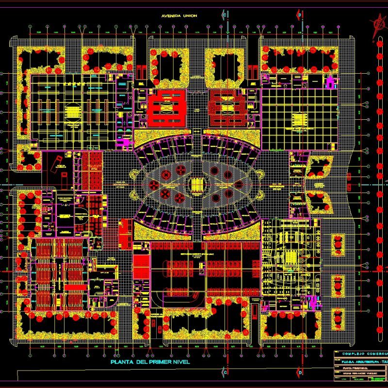 Commercial Complex DWG Section for AutoCAD • Designs CAD