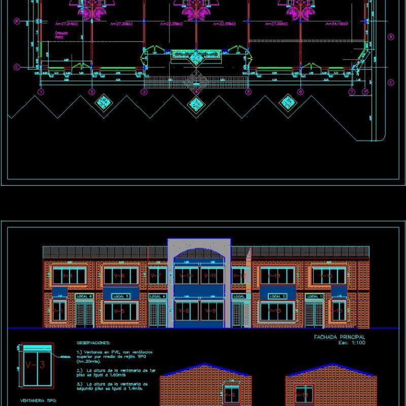 Commercial Stores DWG Section for AutoCAD • Designs CAD