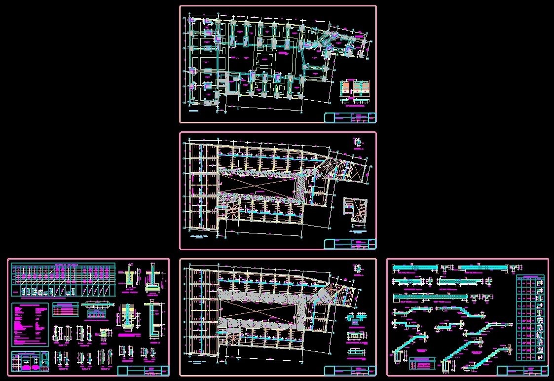 Complete Plans Of A Commercial Building DWG Plan for AutoCAD • Designs CAD