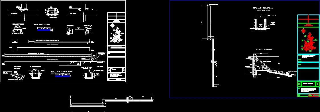 Construction Of Curbs And Channeling Stormwater DWG Section for AutoCAD ...
