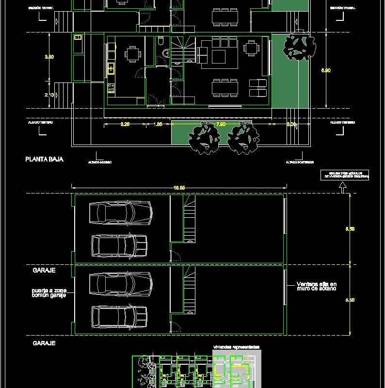 Contained Housings DWG Section for AutoCAD • Designs CAD