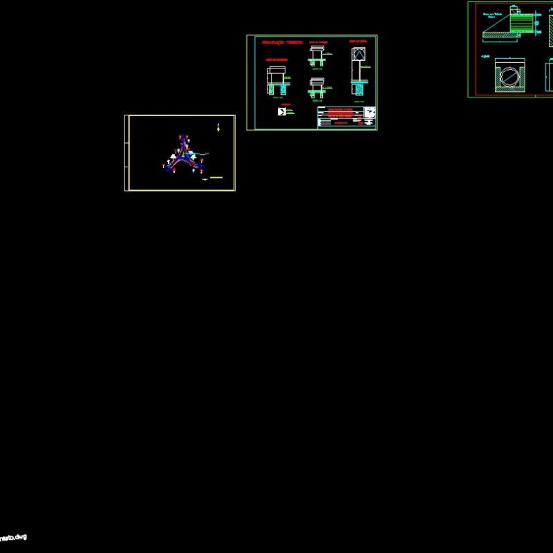 Cross Of Routes With Signaling Vertical And Details DWG Detail for ...