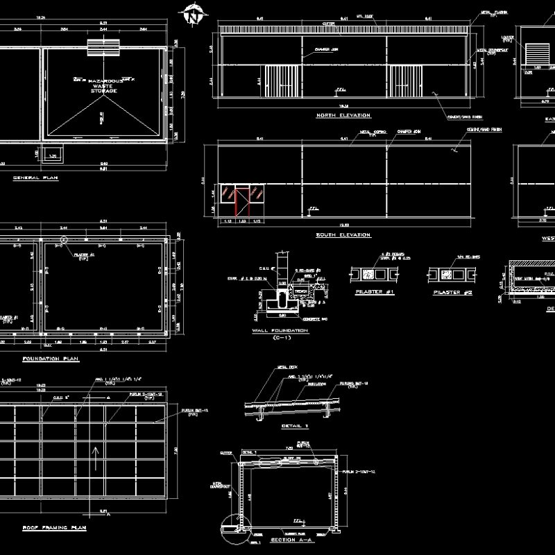 Deposit Of Dangerous Materials DWG Block for AutoCAD • Designs CAD