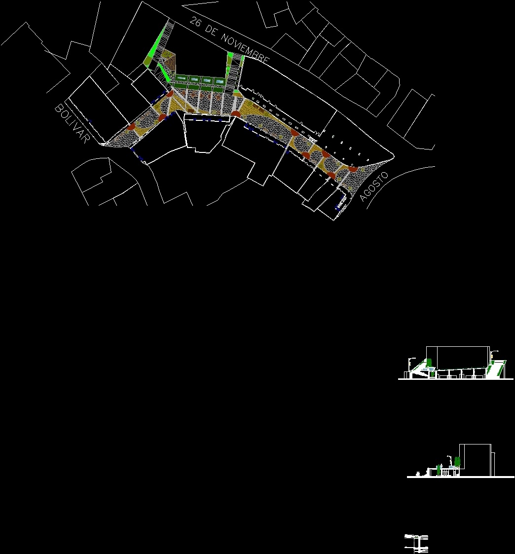 Design Peatonal Street Zaruma DWG Full Project for AutoCAD • Designs CAD
