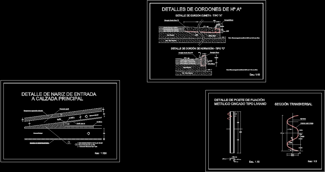 Details Gutter Cord Of Street DWG Detail for AutoCAD • Designs CAD
