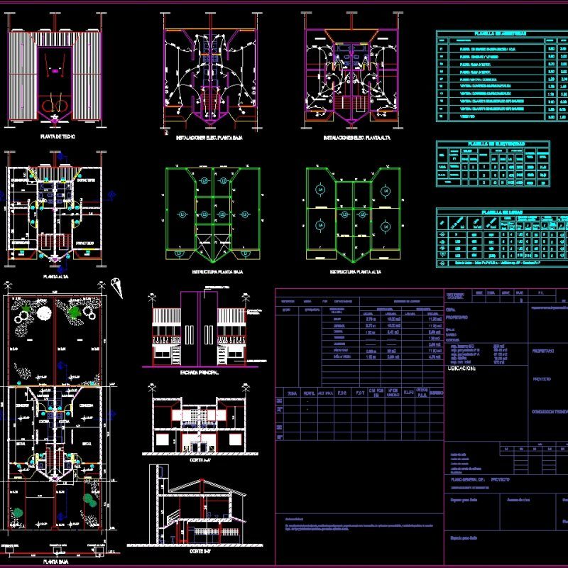 Duplex Housing DWG Section for AutoCAD | DesignsCAD