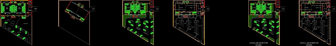Event And Party Space For 250 DWG Block for AutoCAD • Designs CAD