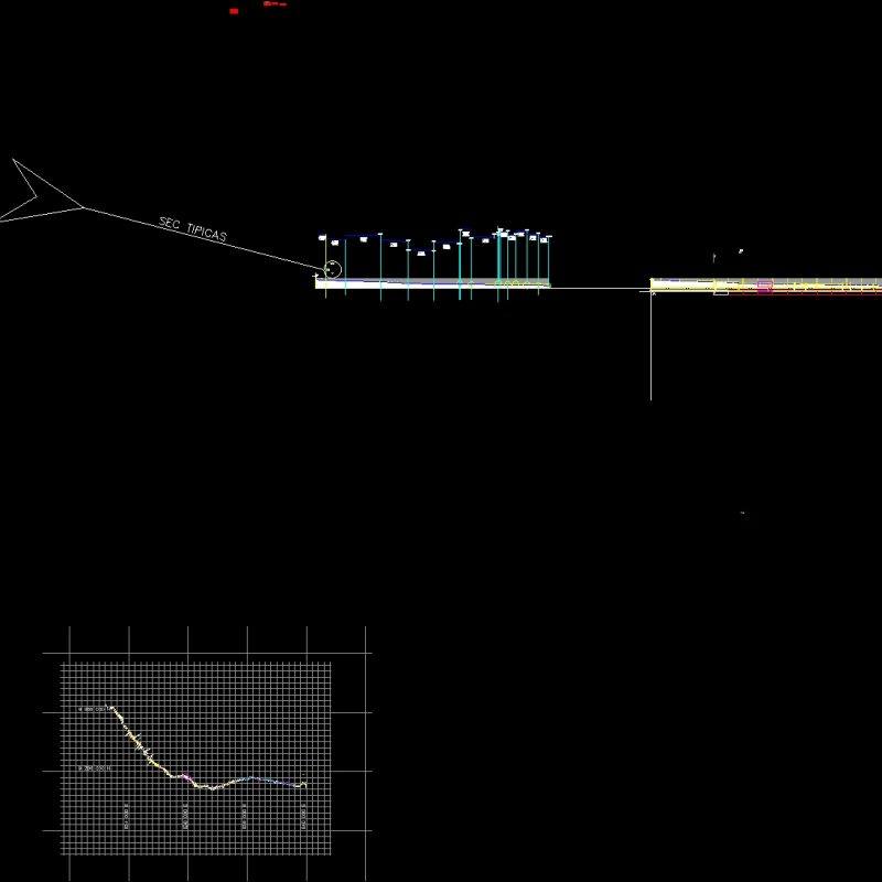 Floor Plans And Project Profile / Channel Constructive Cuts DWG Full ...