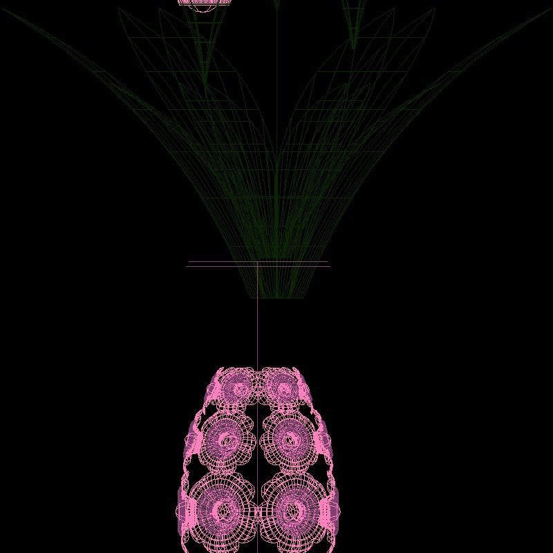 Flower Vase 3D DWG Model for AutoCAD • Designs CAD
