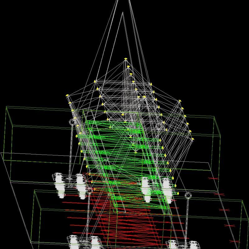 Footbridge, Tensioned Cable Structure, 3D DWG Model for AutoCAD ...