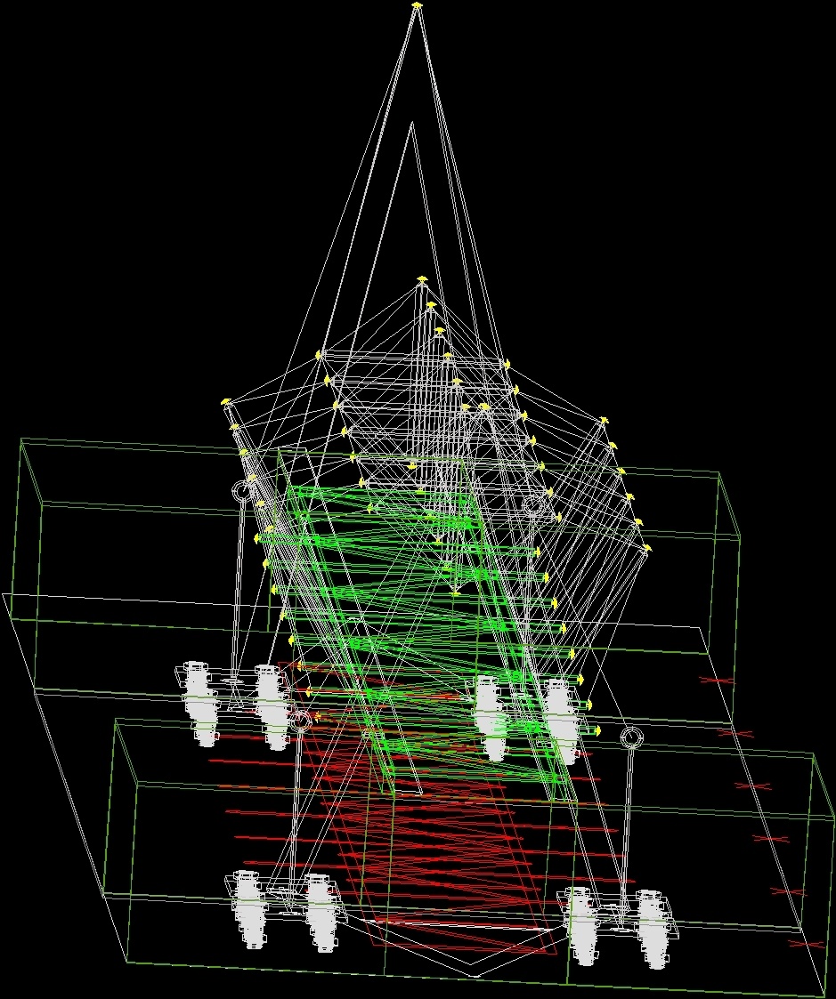 Footbridge, Tensioned Cable Structure, 3D DWG Model for AutoCAD ...