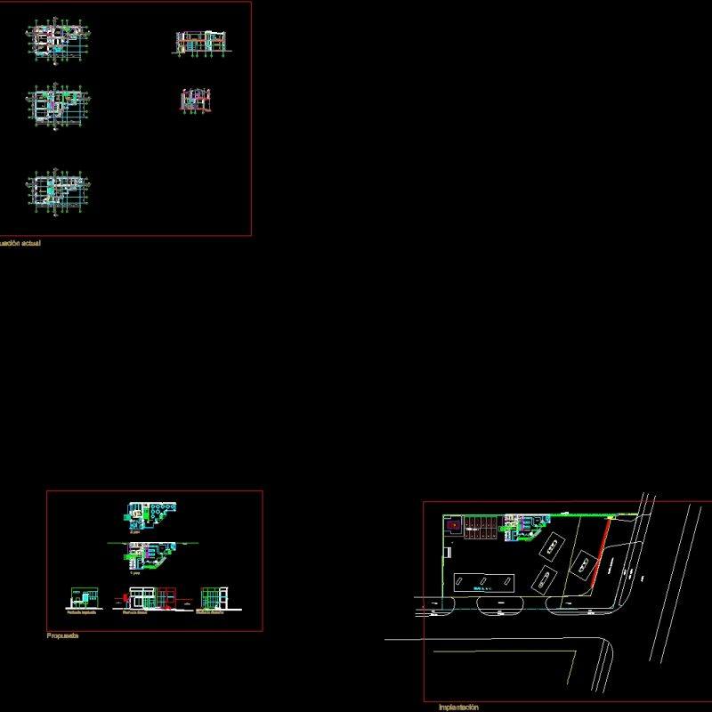 Gas Station DWG Section for AutoCAD • Designs CAD