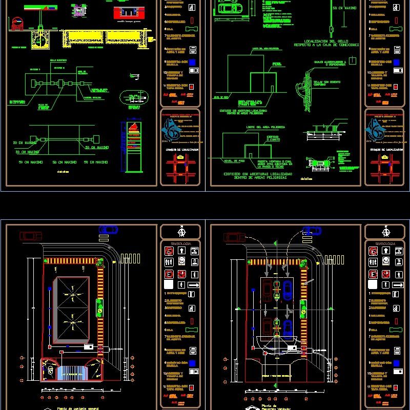 Gasoline Station DWG Detail for AutoCAD • Designs CAD