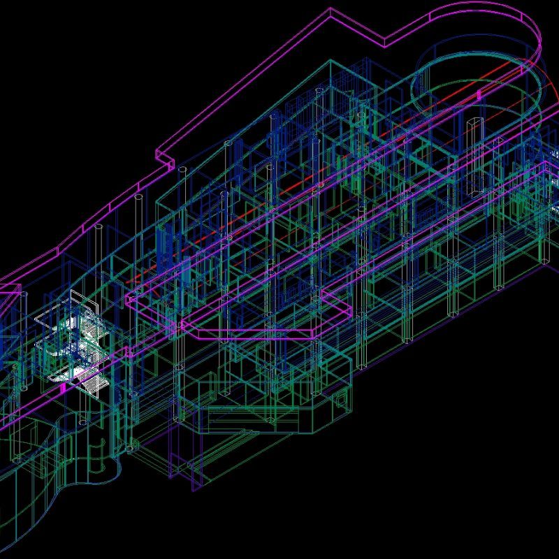 Graphic Design Bui8lding 3D DWG Model for AutoCAD • Designs CAD
