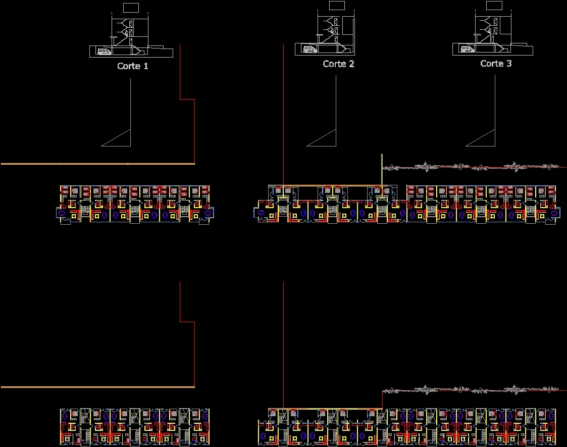 Group Of Houses In Shrep DWG Section for AutoCAD • Designs CAD