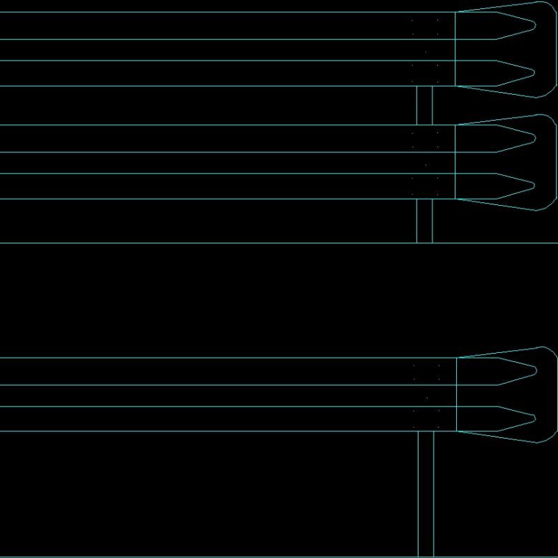 Guard Rail 1 DWG Block for AutoCAD • Designs CAD