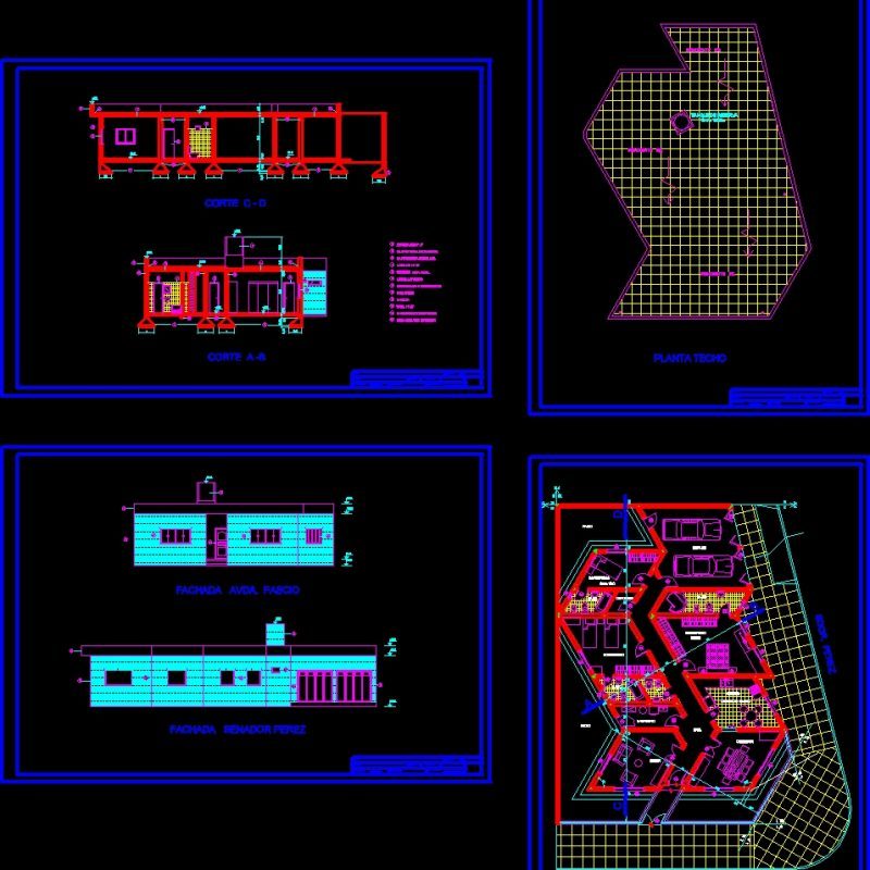 House--Non Orthogonal Design DWG Block for AutoCAD • Designs CAD