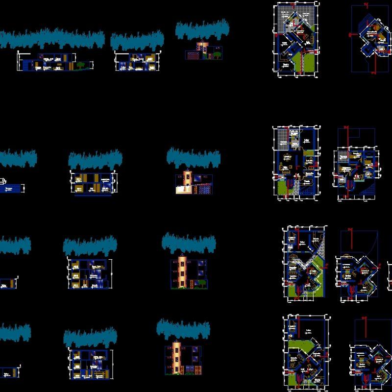 Houses Factory DWG Block for AutoCAD • Designs CAD