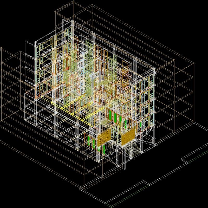 Housing Building 3D DWG Model for AutoCAD • Designs CAD