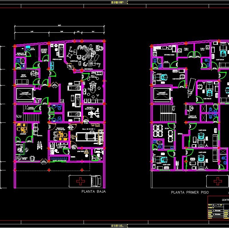 Maternal Clinical Center DWG Block for AutoCAD • Designs CAD