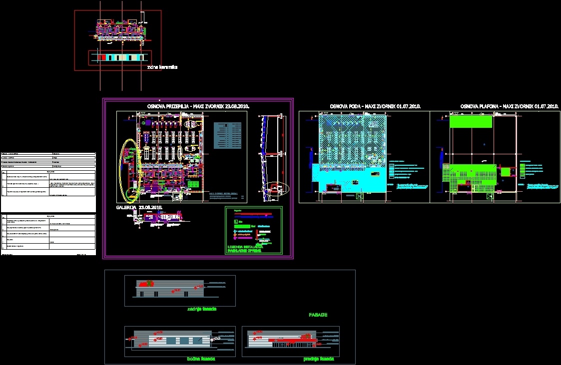 Maxi Supermarket Plans DWG Plan for AutoCAD • Designs CAD