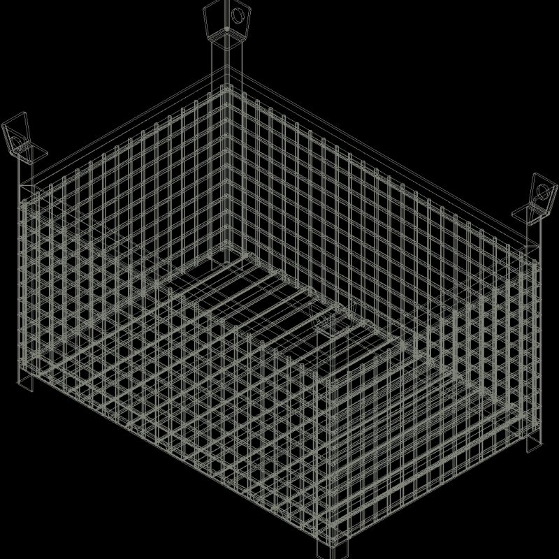 Metal Container DWG Block for AutoCAD • Designs CAD