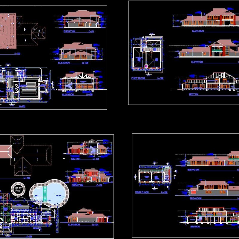 Mini Market DWG Section for AutoCAD • Designs CAD