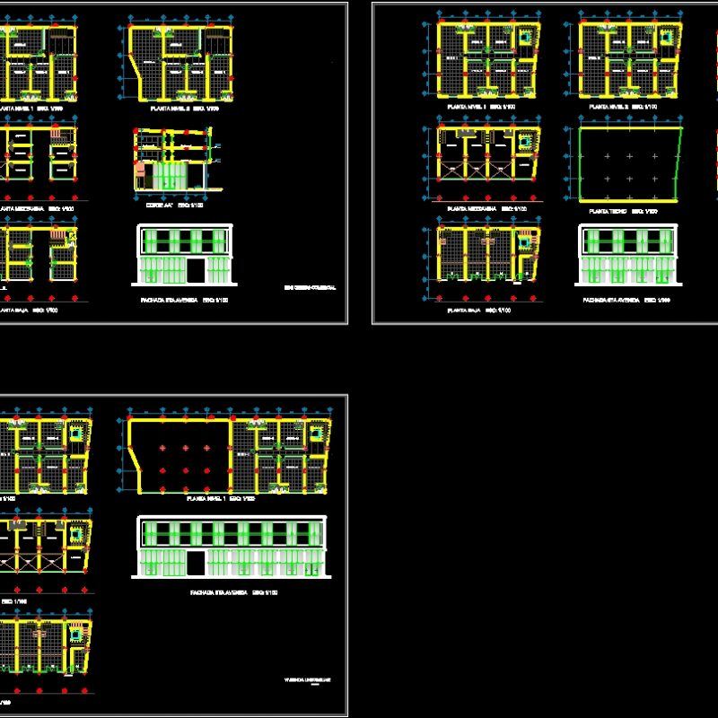 Mini Shopping Center DWG Block for AutoCAD • Designs CAD
