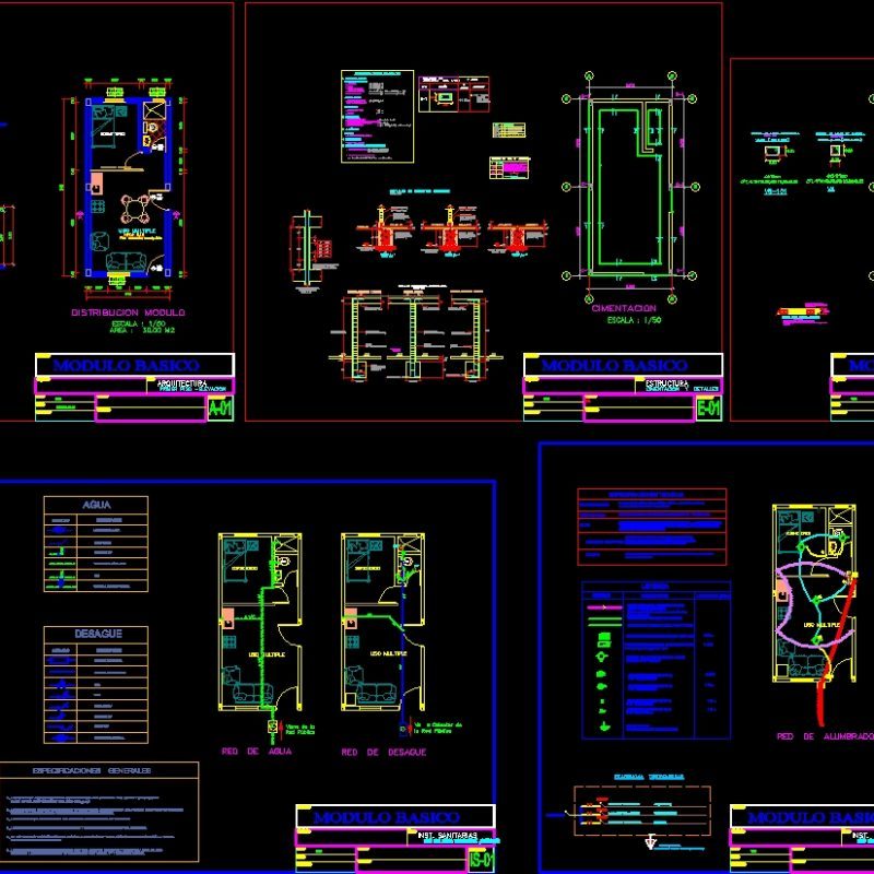 Module DWG Plan for AutoCAD • Designs CAD