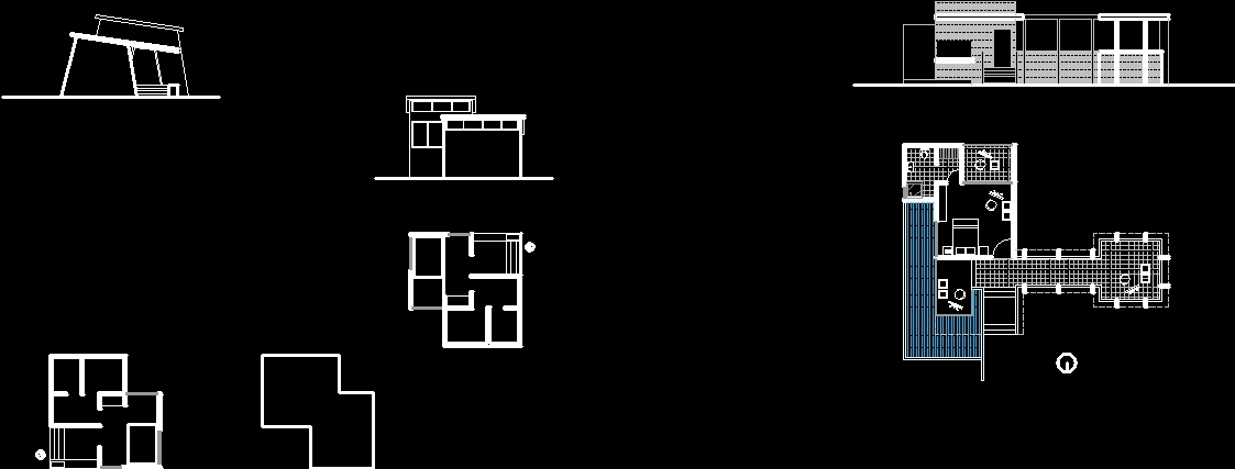 One Person House (Artist Studio) DWG Block for AutoCAD • Designs CAD
