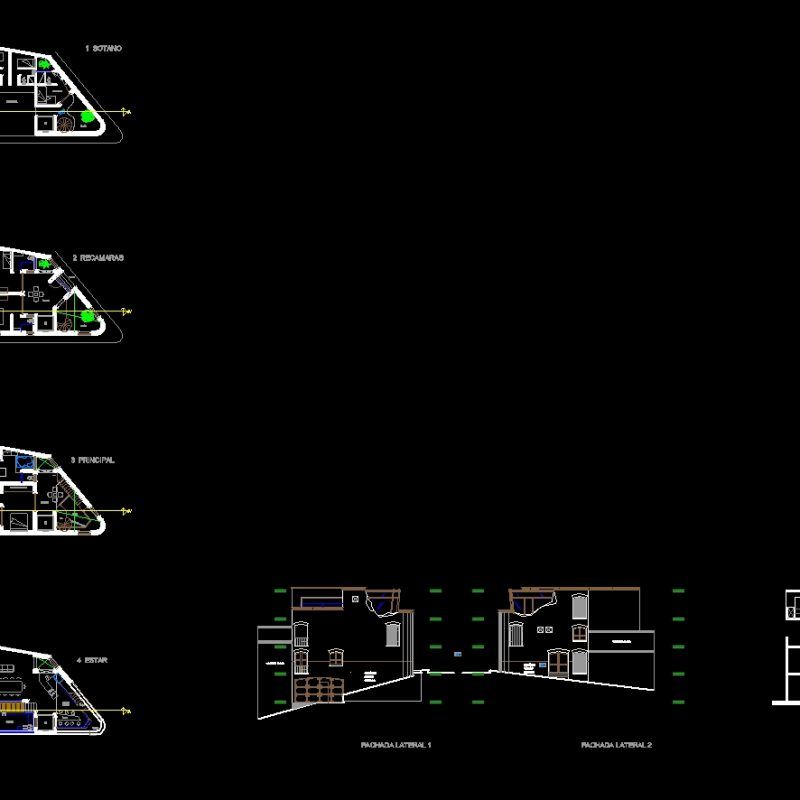 Plano Home Old Style - Modern DWG Block for AutoCAD • Designs CAD