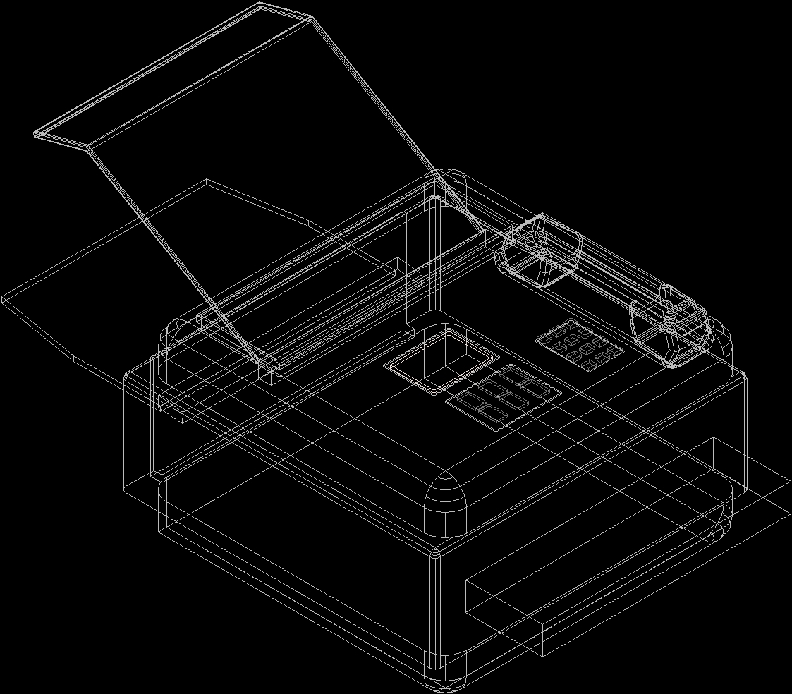Printer 3D DWG Model For AutoCAD Designs CAD