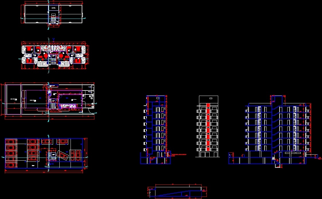 Residential Building - Project DWG Full Project for AutoCAD • Designs CAD