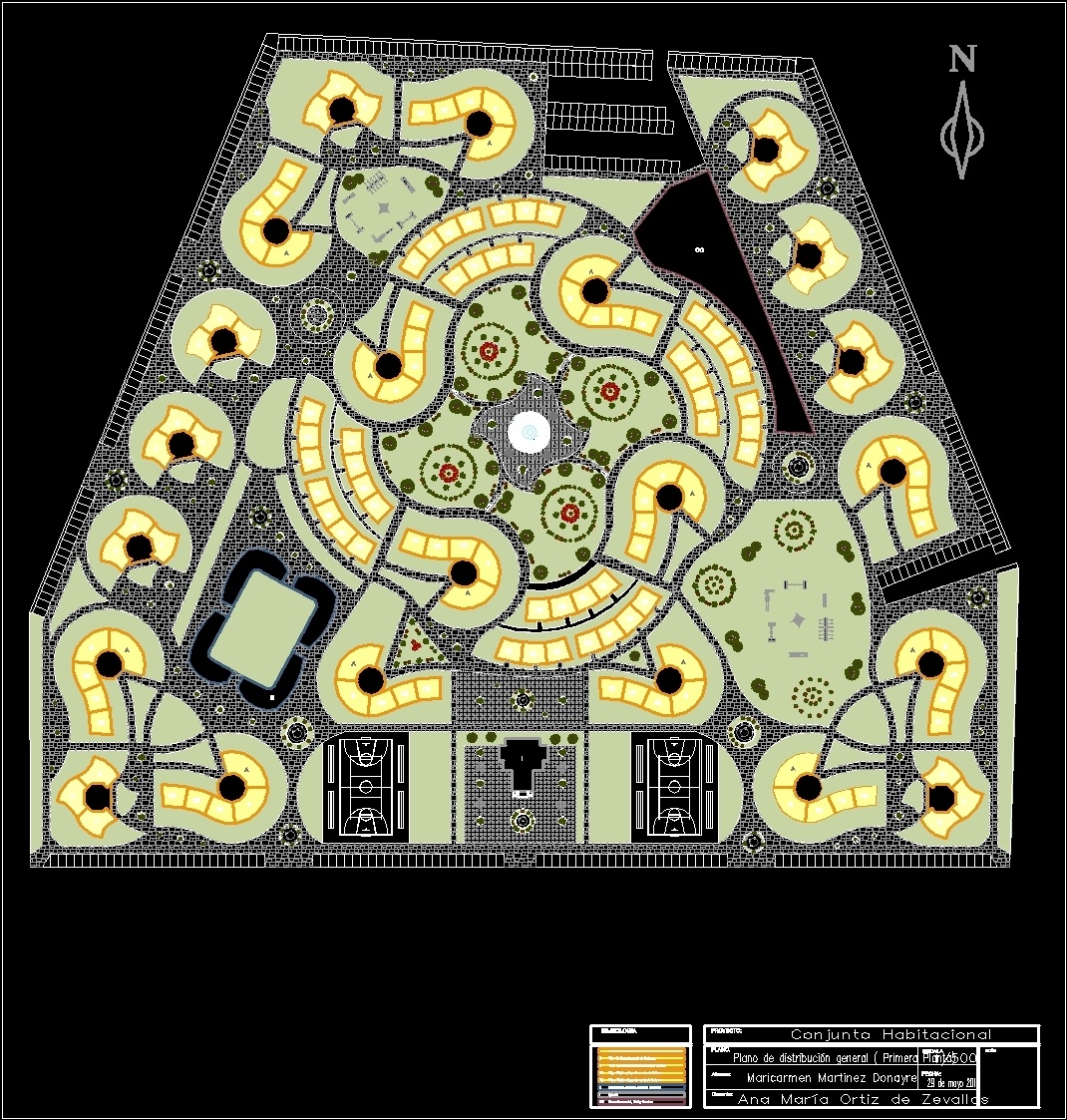 Residential Complex In Guadalupe; Ica Per DWG Block for AutoCAD ...