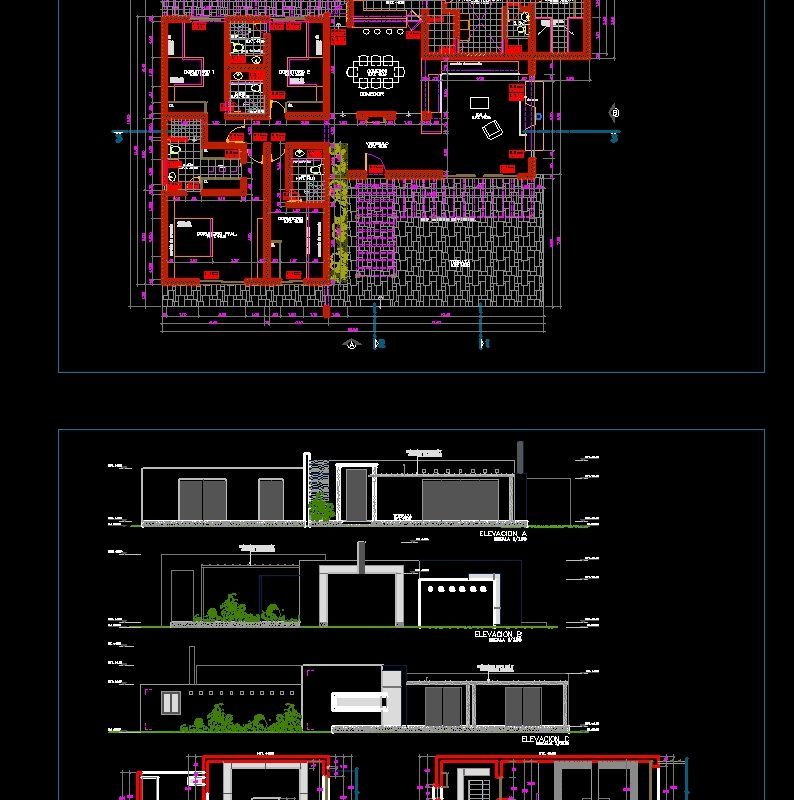 Residential DWG Section for AutoCAD • Designs CAD