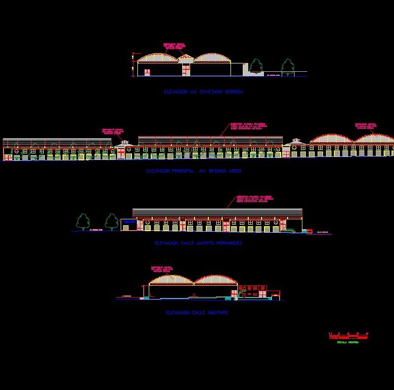 Retail Market DWG Section for AutoCAD • Designs CAD