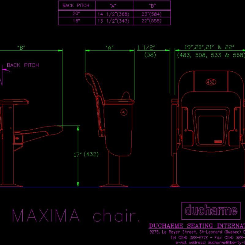 Seat Amphitheater DWG Block for AutoCAD • Designs CAD