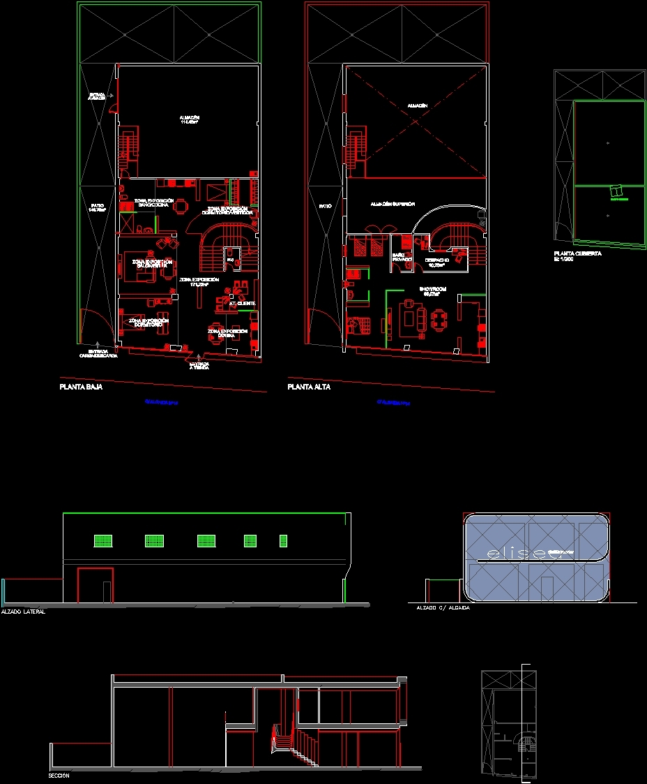 Shop Decoration Craft DWG Section for AutoCAD • Designs CAD