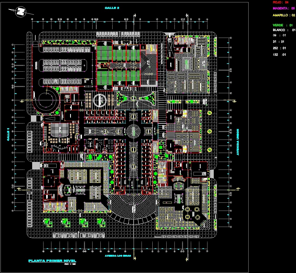 Shopping Center - Plant DWG Block for AutoCAD • Designs CAD