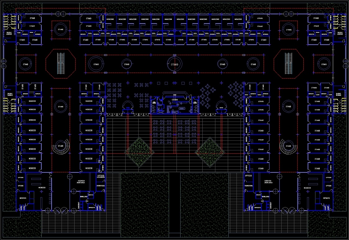 Shopping Center - Supermarket DWG Block for AutoCAD • Designs CAD