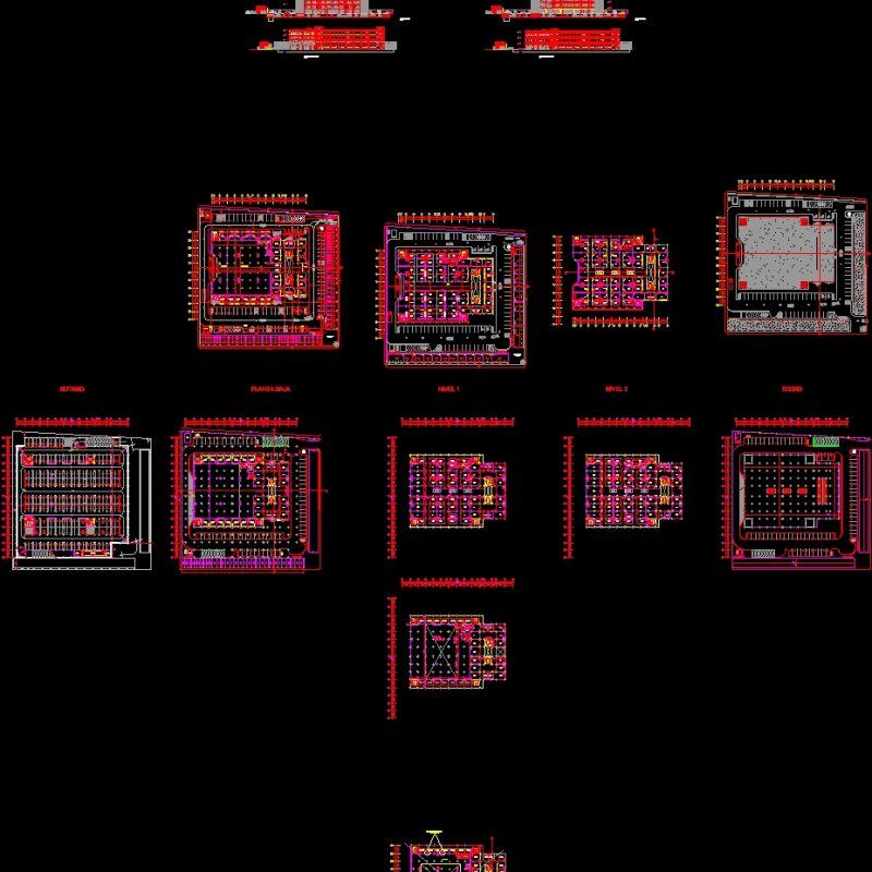 Shopping Center And Supermarket DWG Block for AutoCAD • Designs CAD