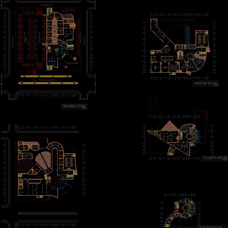 Shopping Center DWG Section for AutoCAD • Designs CAD