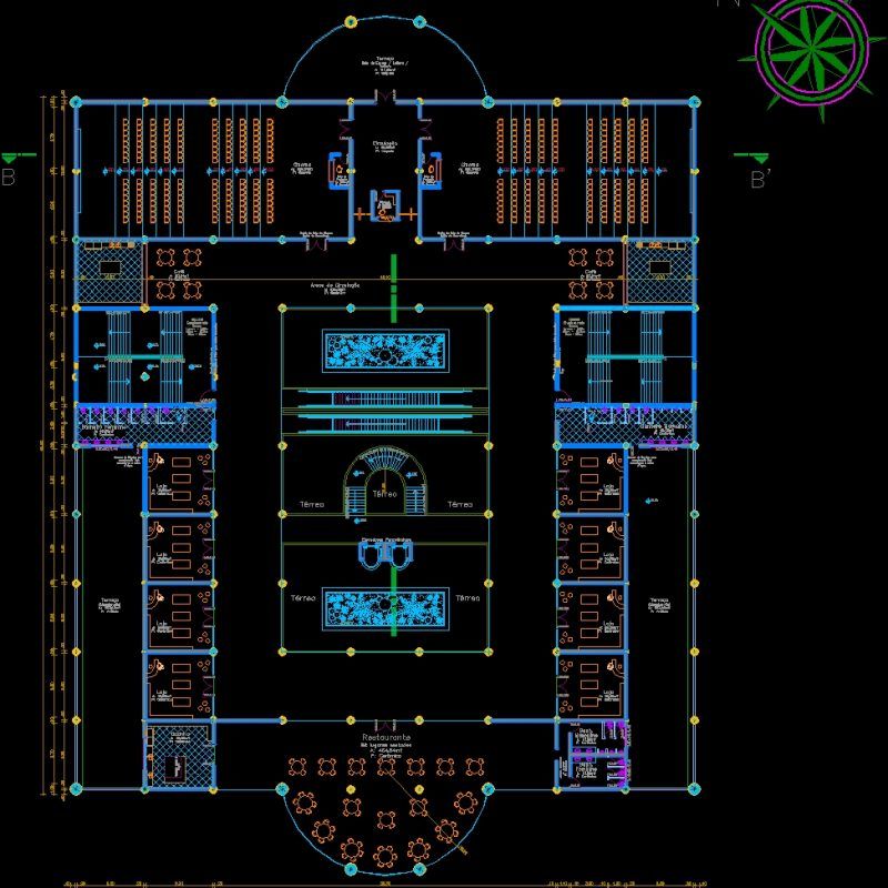 Shopping Center DWG Section for AutoCAD • Designs CAD