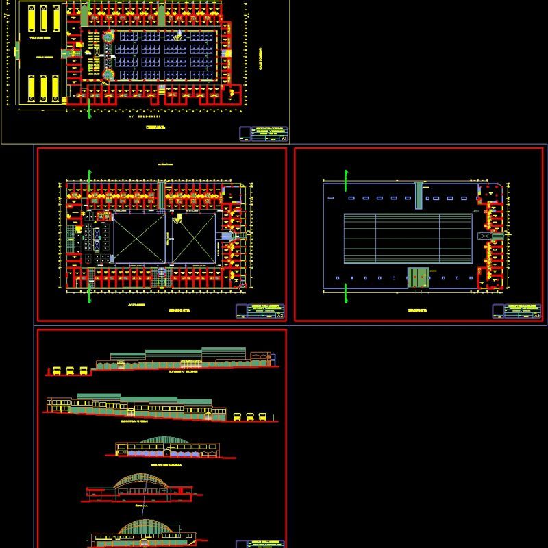 Shopping Mall In Bus Terminal, Lima DWG Plan for AutoCAD • Designs CAD