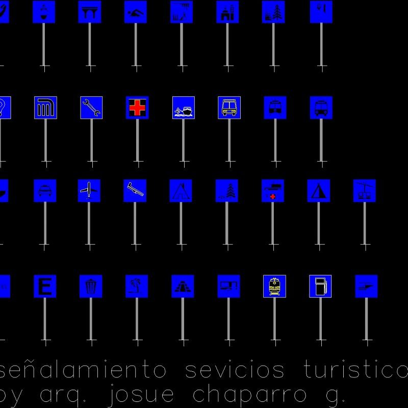 Signal For Travel Services DWG Block for AutoCAD • Designs CAD