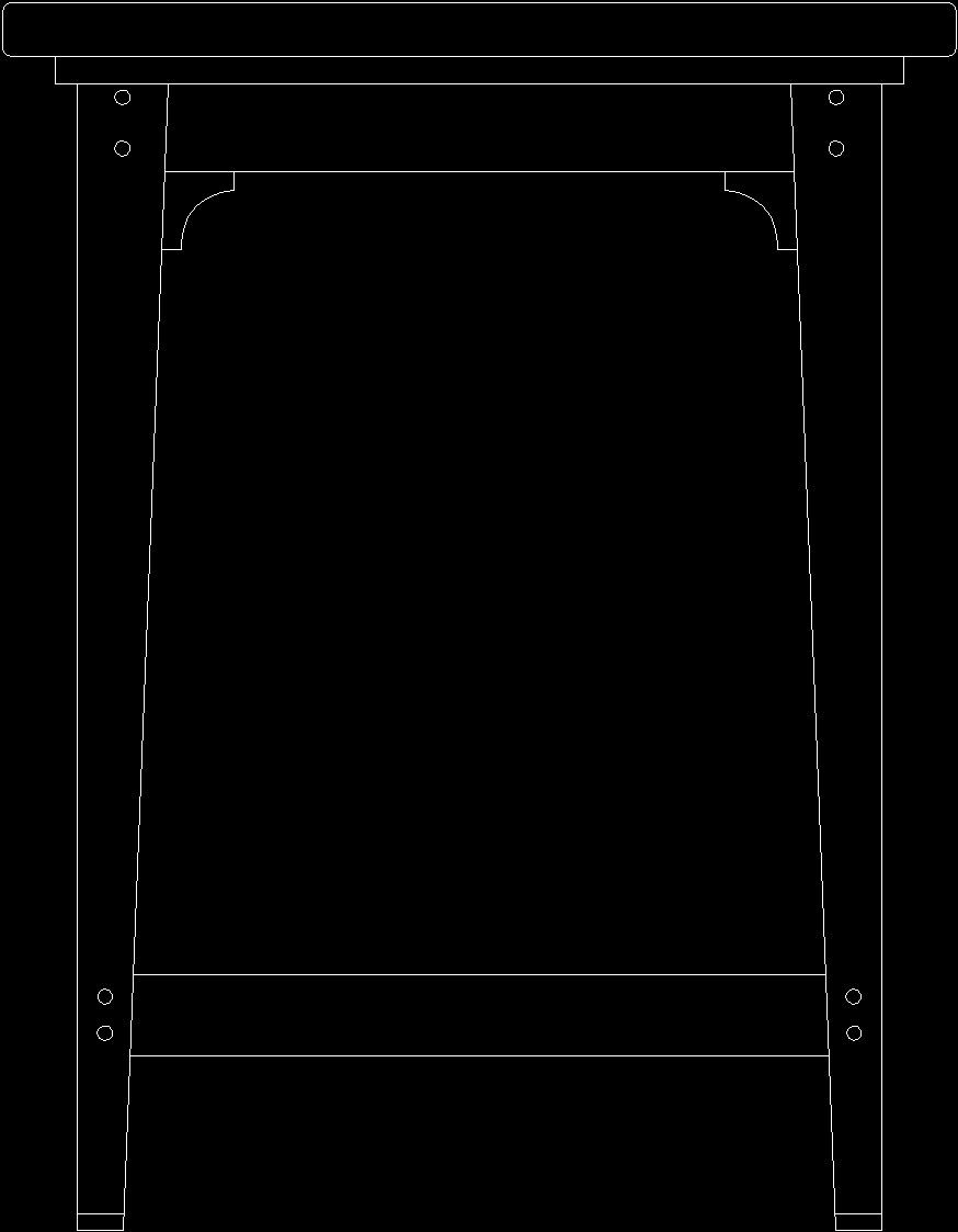 Small Decorative Table Elevation DWG Elevation for AutoCAD • Designs CAD