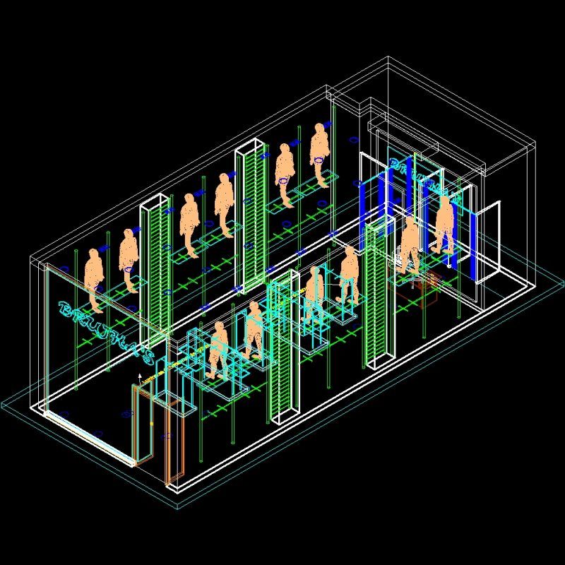Store Clothing 3D DWG Model for AutoCAD • Designs CAD