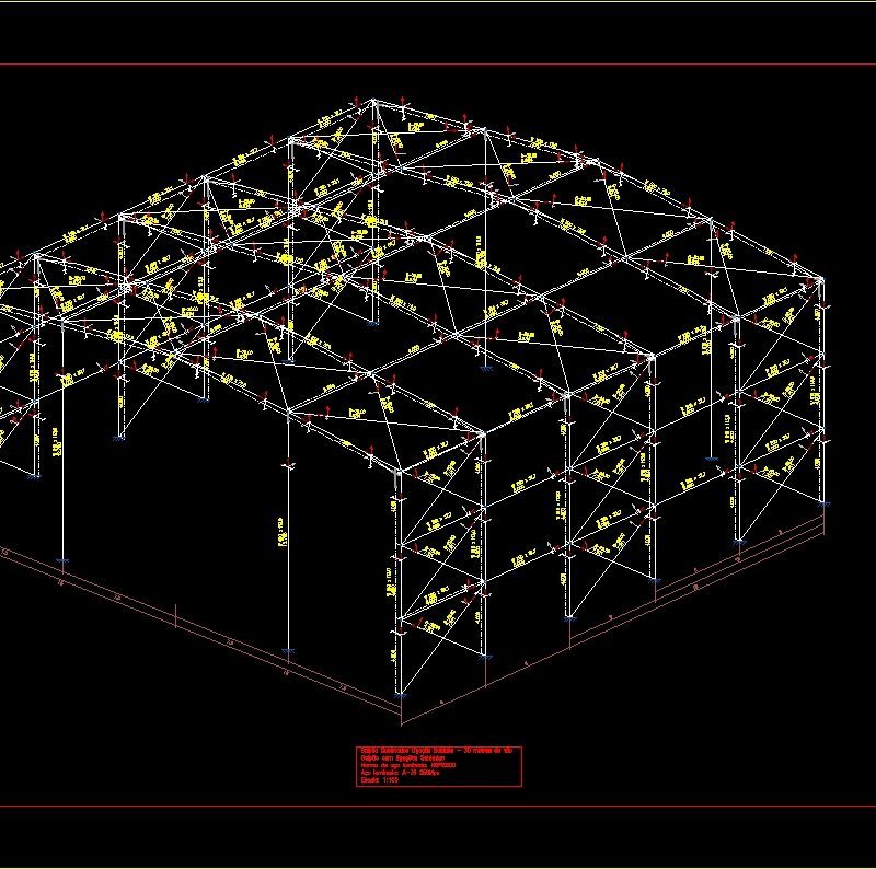 Structural Project Barn DWG Full Project for AutoCAD | DesignsCAD